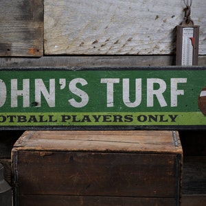 Football Players Only Sign, Custom Room Sign, Football Lover, Football ...