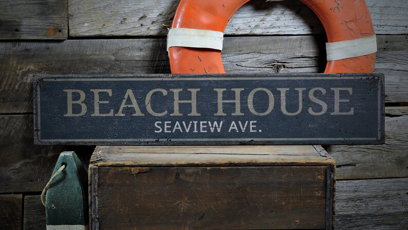House Beach Sign, Custom Condo Sign, Wood VRBO Rental Decor, VRBO ...
