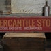 Mercantile Store Wood Sign Custom Shop Location Name Sign - Etsy