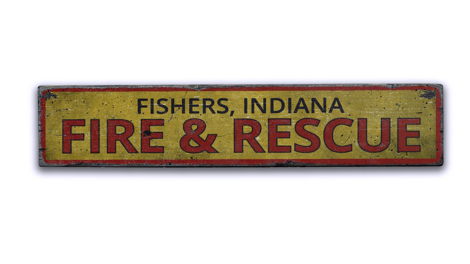 Fire Rescue Decor Wood Fire Rescue Sign Firefighter Gift | Etsy