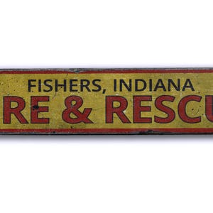 Fire Rescue Decor, Wood Fire Rescue Sign, Firefighter Gift, Firefighter ...
