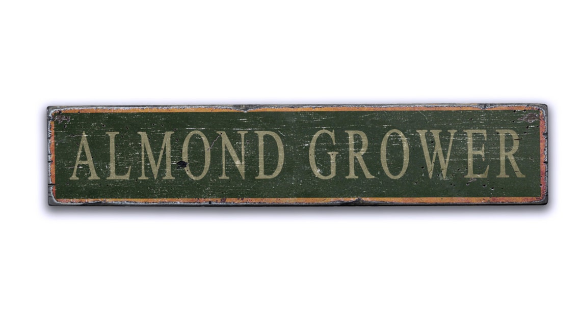 Almond Farm Sign Almond Decor Almond Farm Decor Almond - Etsy