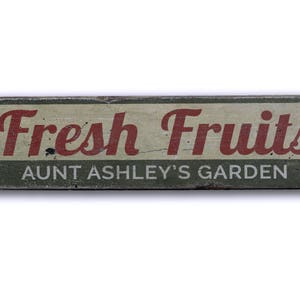 Fresh Fruits Sign, Wood Fruits Decor, Fruit Garden Sign, Fruit Producer ...