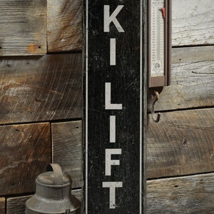 Ski Lift Signs, Wooden Ski Lift Sign, Old Ski Lift Wooden Sign, Wooden ...