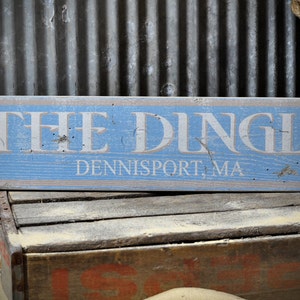 Custom Beach House City & State Sign - Rustic Hand Made Vintage Wooden ...