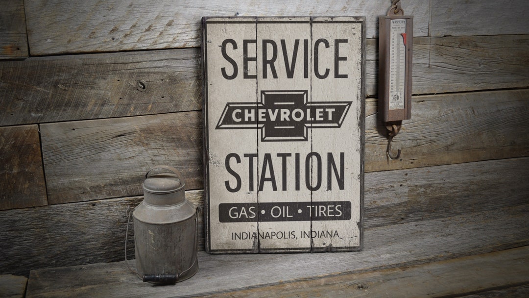 Chevy Service Station Sign, Chevrolet Service Sign, Chevy Sign, Chevy ...
