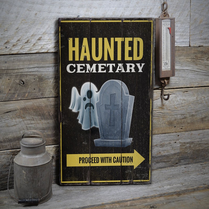 Halloween Cemetery Signs - Etsy