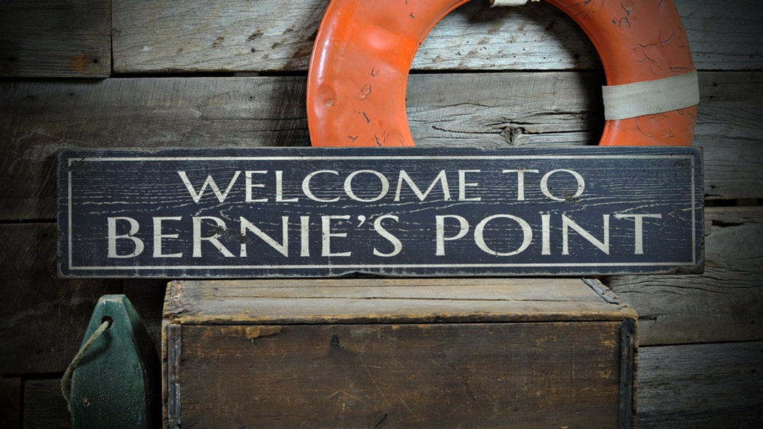 Custom Welcome to Place / Home Sign - Rustic Hand Made Vintage Wooden ...