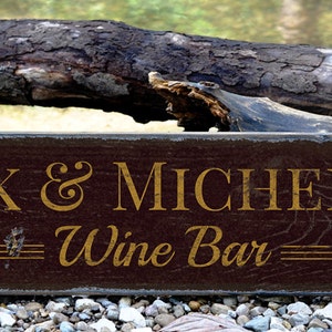 Custom Winery Wedding Wine Bar Sign, Custom Wood Wine Decorations ...