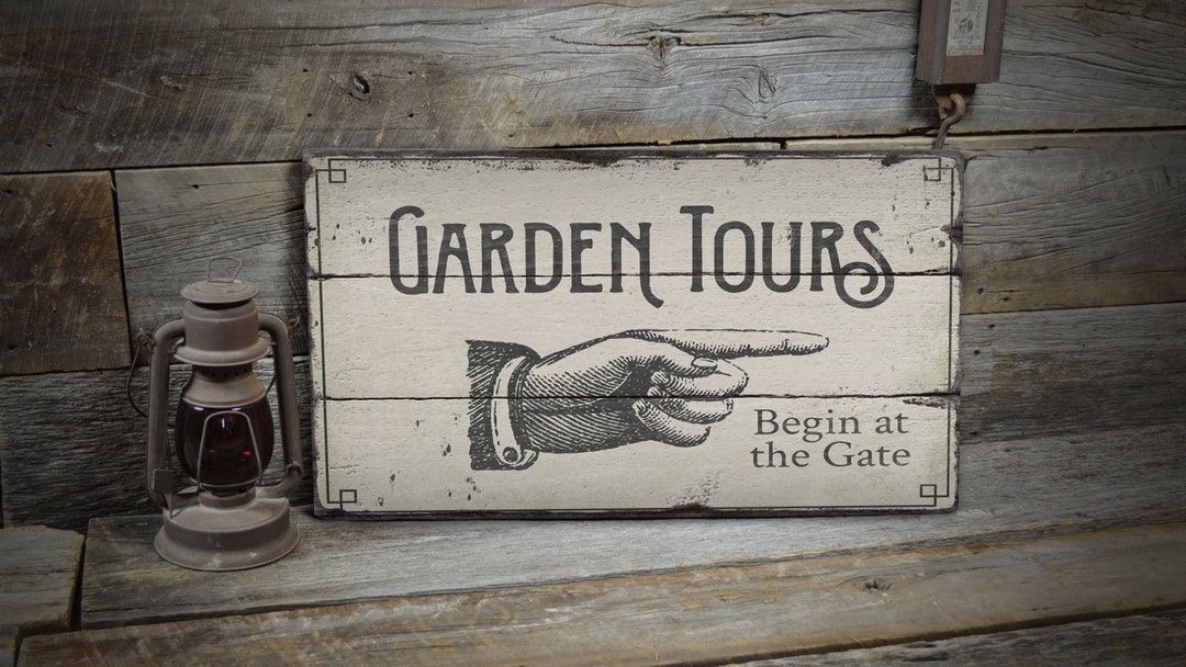 Garden Tour Sign, Garden Lover Decor, Flowers Sign Decor, Flower Decor ...