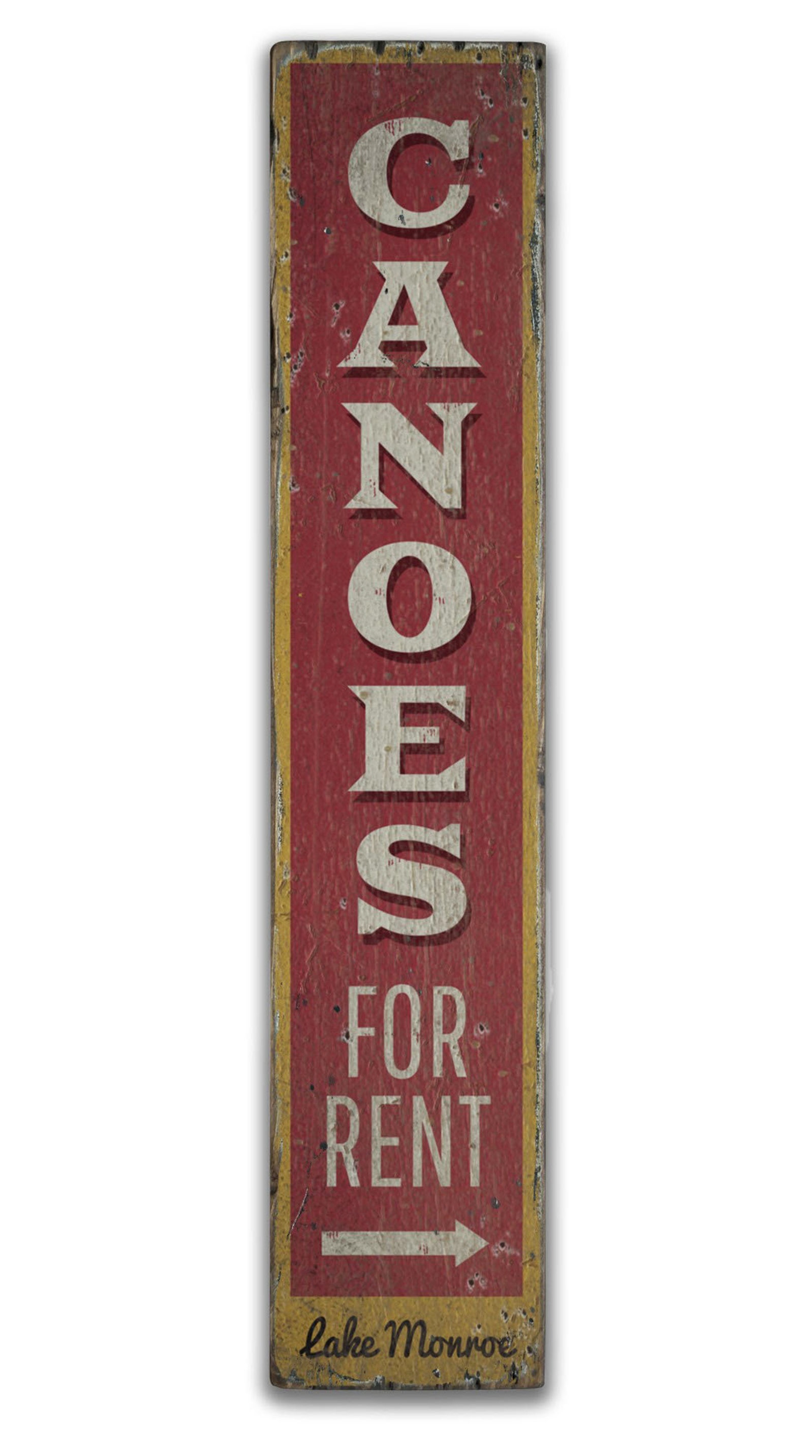 Canoe Sign Outdoor Canoe Sign Canoe Decor Wooden Canoe | Etsy