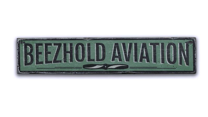 Aviation Sign, Wood Airplane Sign, Wooden Aviation Sign, Pilot Gift ...