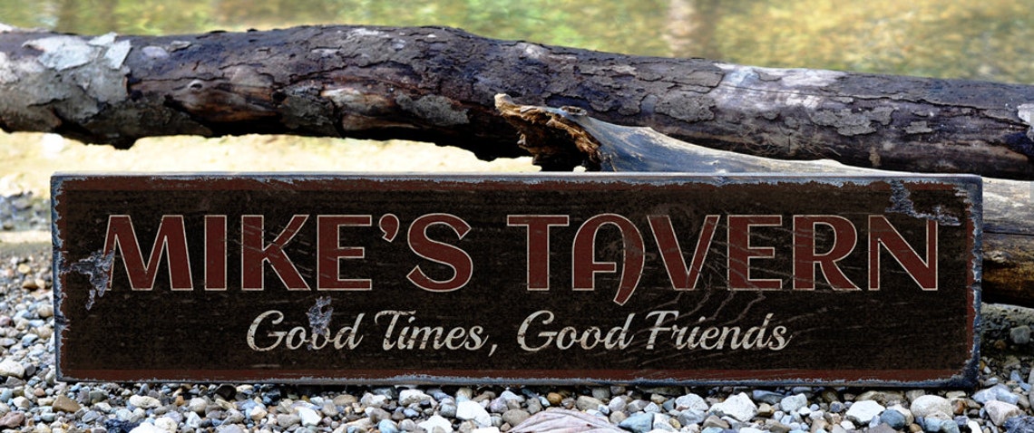 Custom Good Times Good Friends Tavern Sign Tavern Decoration - Etsy