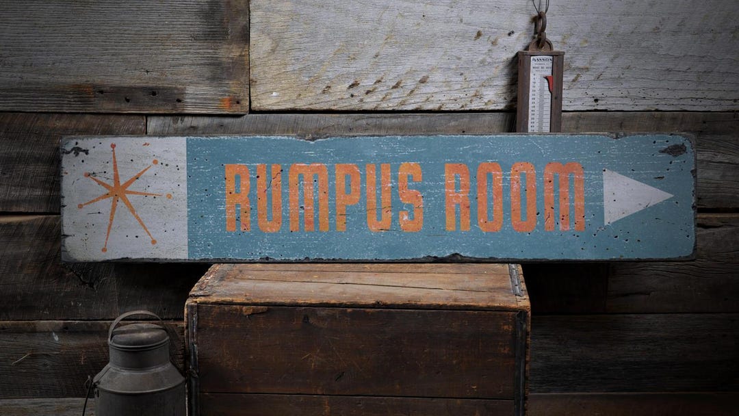 Rumpus Room Sign, Wood Rumpus Room, Rumpus Room Decor, Sign for Rumpus ...