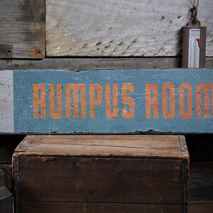Rumpus Room Sign, Wood Rumpus Room, Rumpus Room Decor, Sign for Rumpus ...