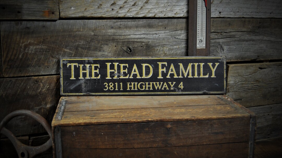 Custom Family & Address Sign, Family Decoration Gifts, Gift for Friend ...