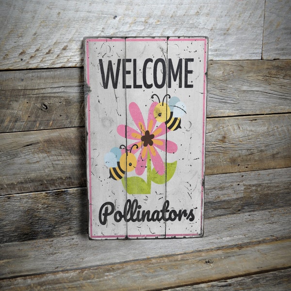 Pollinator Friendly Garden Sign - Etsy
