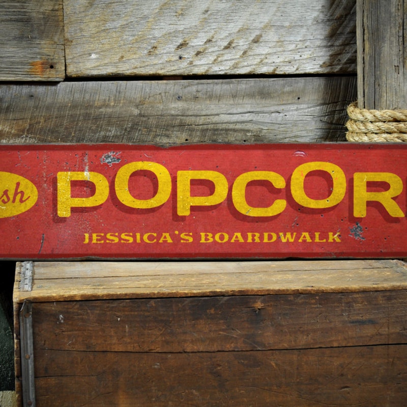 Popcorn Sign - Etsy