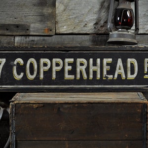 Custom Distressed Street Sign - Rustic Hand Made Vintage Wooden Sign ...