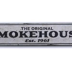 Custom Smokehouse Sign, Rustic BBQ Decor, Personalized Gift - Etsy