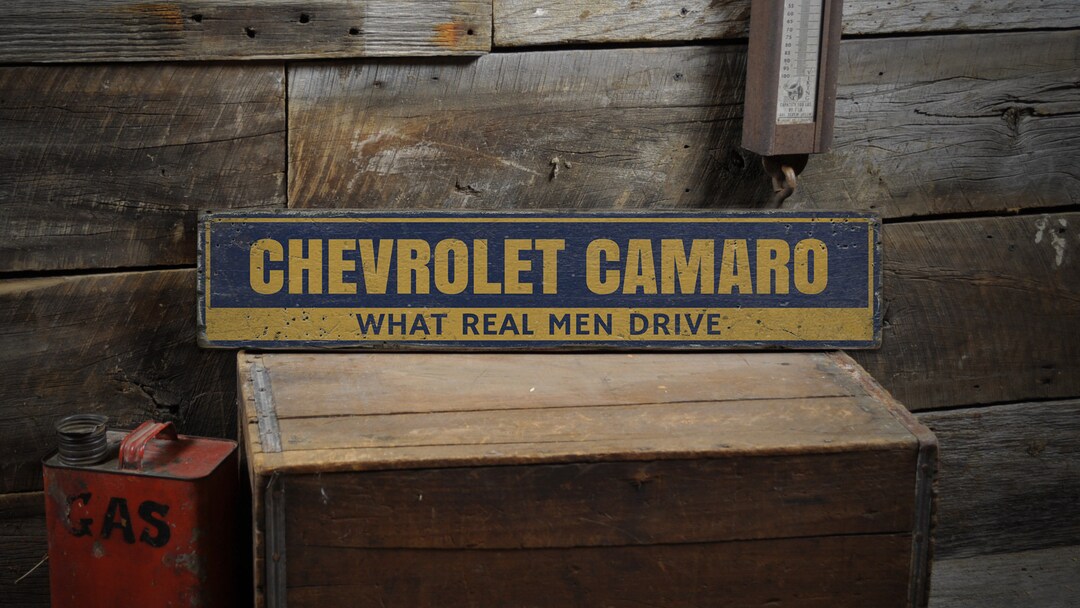 Chevrolet Camaro Signs, Rustic Chevy Camaro Sign, Wood Chevy Camaro ...