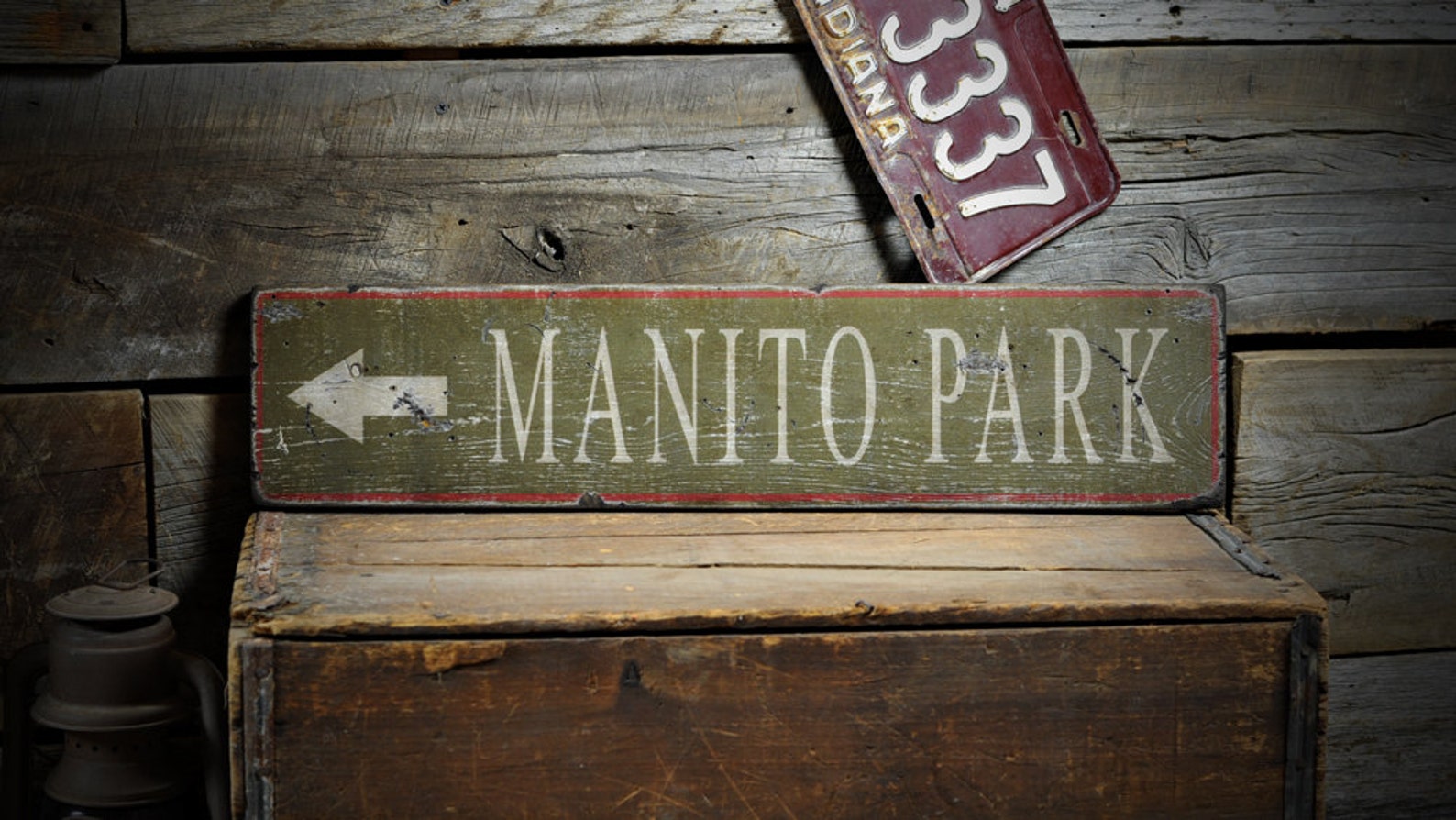 Custom Park Directional Arrow Sign Park Lovers Park - Etsy