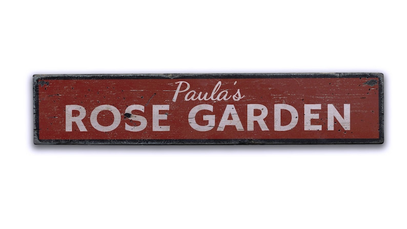 Rose Garden Sign Wood Rose Lover Sign Rose Garden Decor | Etsy