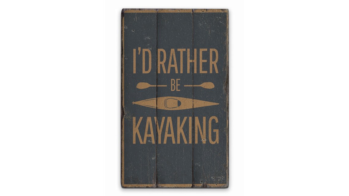 Lake Kayaking Sign Lakeside Kayaking Sign Lakeside Decor - Etsy