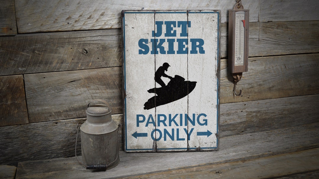 Jet Skier Sign, Jet Skiing Signs, Wood Wave Runners Sign, Wood Water ...