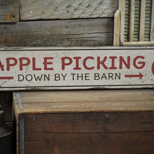 Apple Pickers Sign Apple Picking Decor Apple Picking Wooden - Etsy