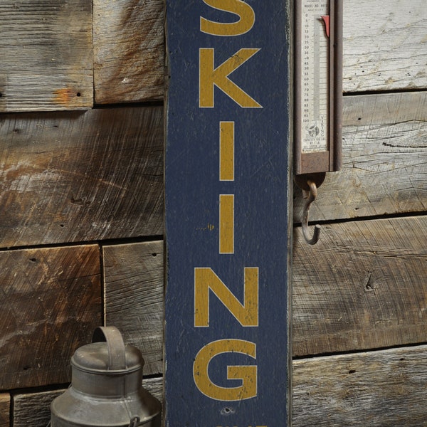 Antique Wooden Ski Signs - Etsy