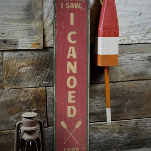 Canoeing Sign, River Canoeing Sign, Wooden Canoeing Sign, Canoe Rides ...