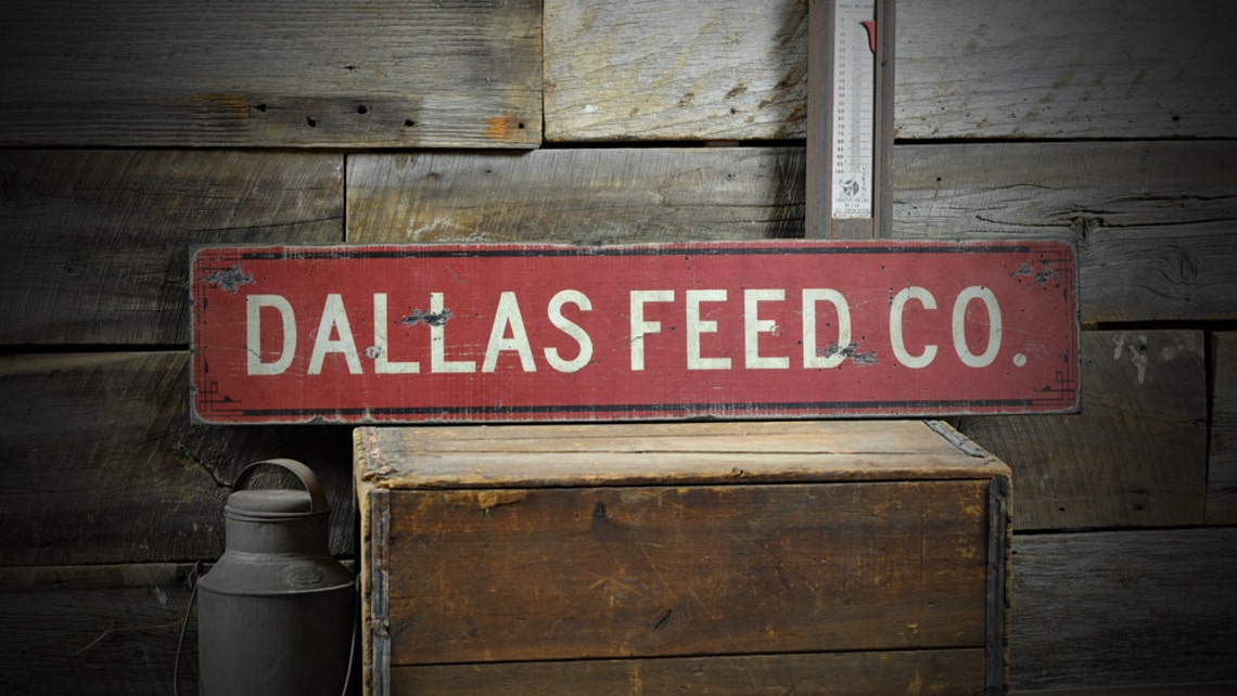 Custom Feed Company Farm Sign Wooden Farming Decoration | Etsy