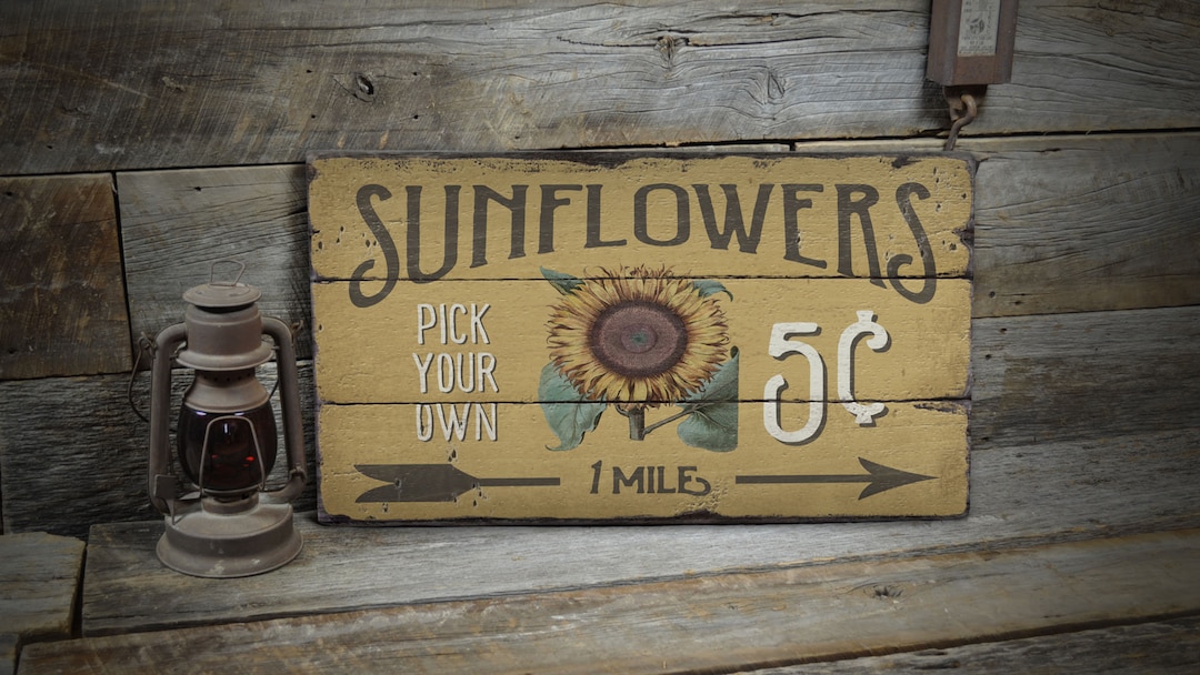 Sunflower Decor Sign, Sunflowers Decor, Flowers Sign Decor, Flower ...