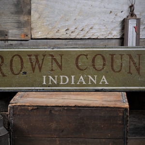 Custom County Sign, County State Sign, Wooden County Sign, County Decor ...