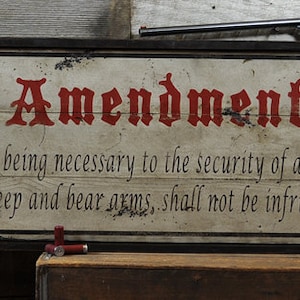 2nd Amendment Sign, 2nd Amendment Gift, Gun Rights Sign, Gun Owner Gift ...