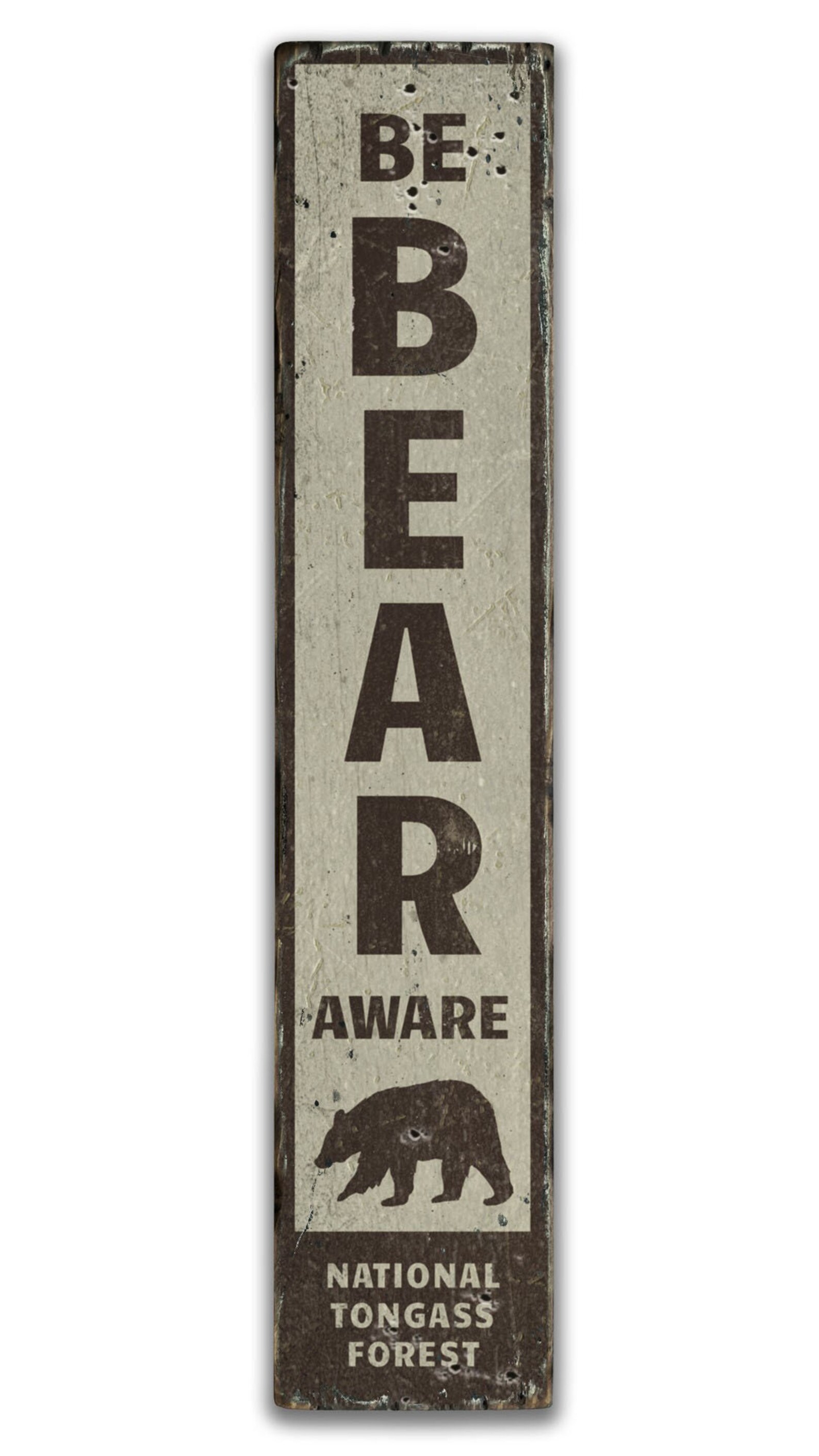 Be Bear Sign, Bear Outdoors Sign, Camping Decor, Wooden Living Lodge ...