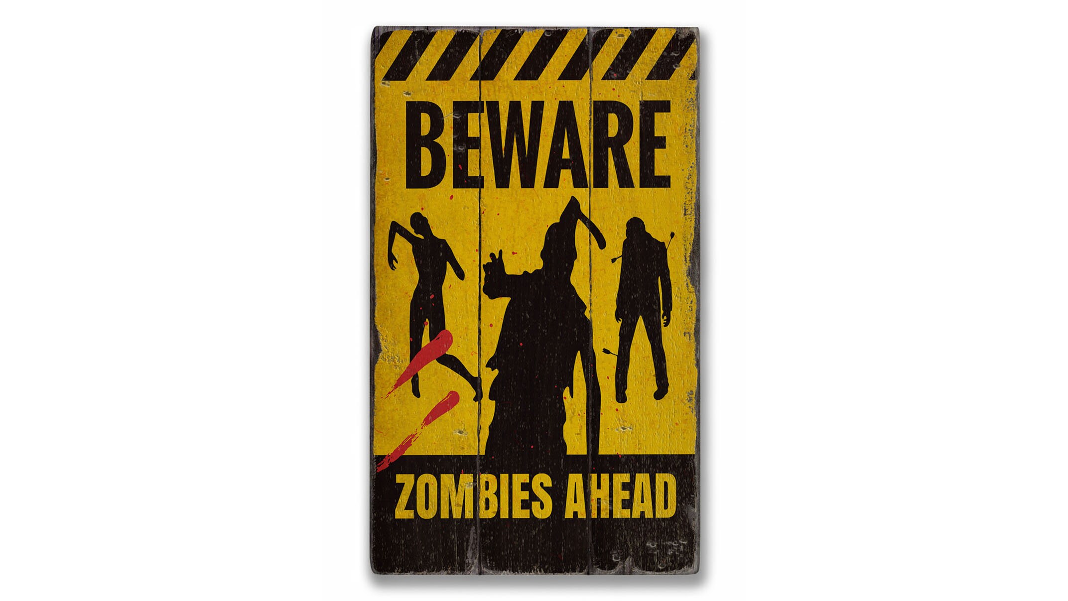 Zombies Ahead Sign Zombie Beware Sign Old Zombie Sign - Etsy UK