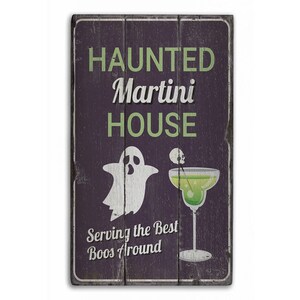 Haunted Bars, Halloween Bar Decor, Haunted Ghost Decor, Wood Scary ...