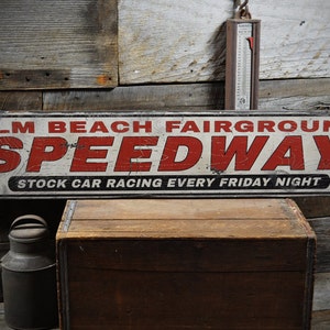 Custom Speedway Wood Sign, Race Theme Decorations, Custom Speedway ...