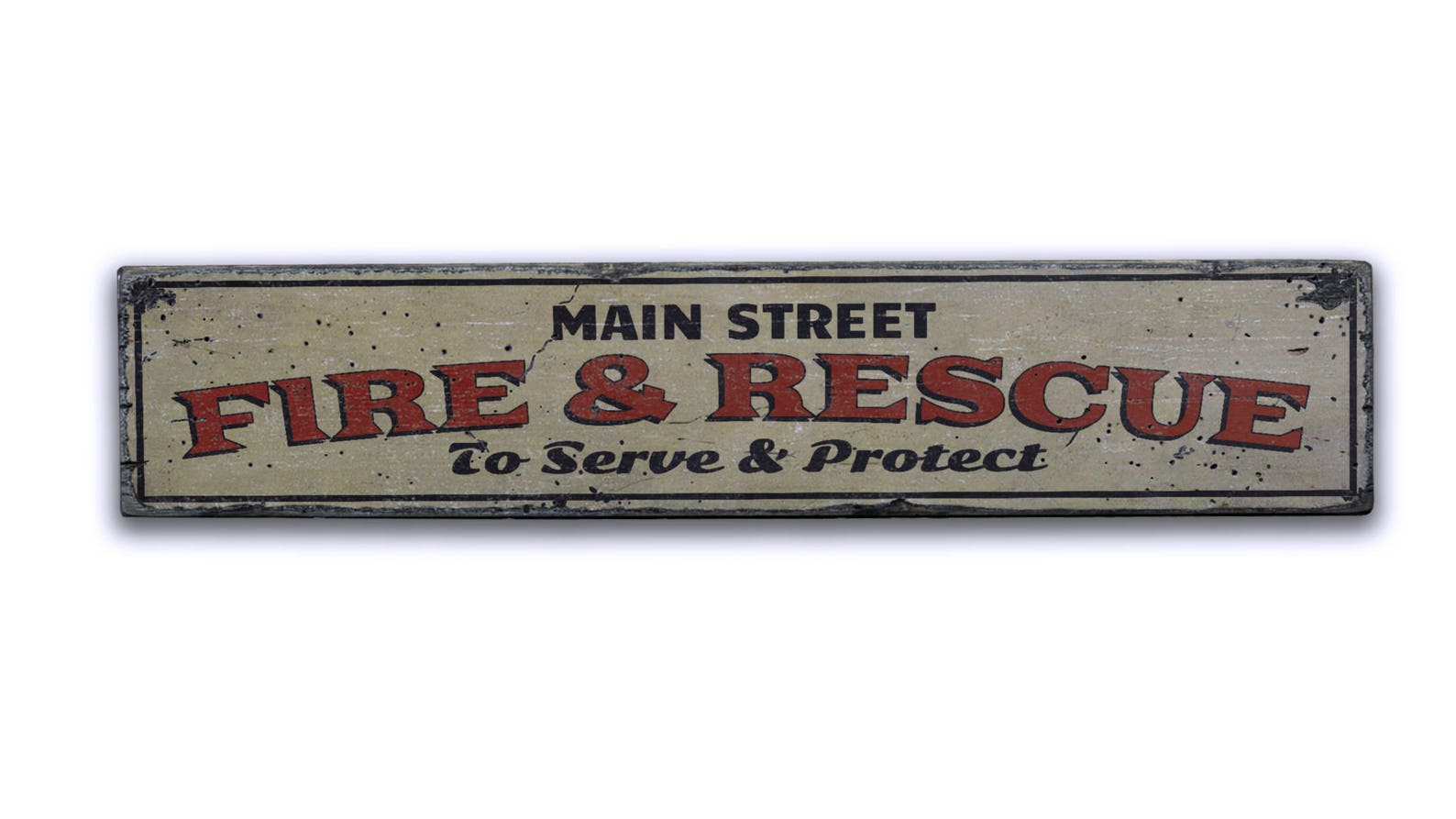 Fire and Rescue Sign Fire Rescue Sign Custom Fireman Gift | Etsy