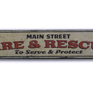 Fire and Rescue Sign, Fire Rescue Sign, Custom Fireman Gift, Fire ...