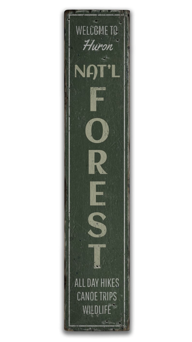 Forest Signs Outdoors Wooden Sign Forest Decor Old Wooden | Etsy