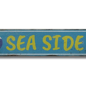 Seaside Sign, Seaside Wooden Sign, Seaside, Sea Sign, Seaside Wooden ...