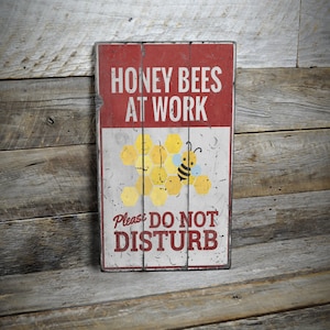 Bee Warning Sign - Etsy