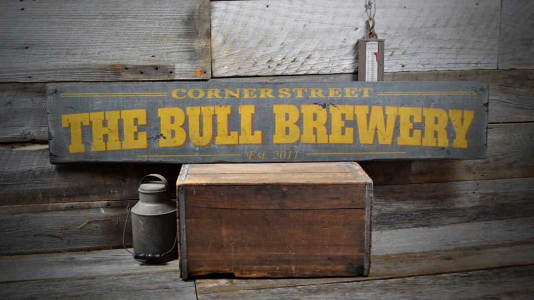 Custom Brewery Beer Sign, Wooden Brewer Signs, Custom Sign Decoration ...