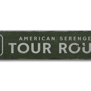 Tour Route Sign Wooden Tour Route Sign Tour Route Gift | Etsy