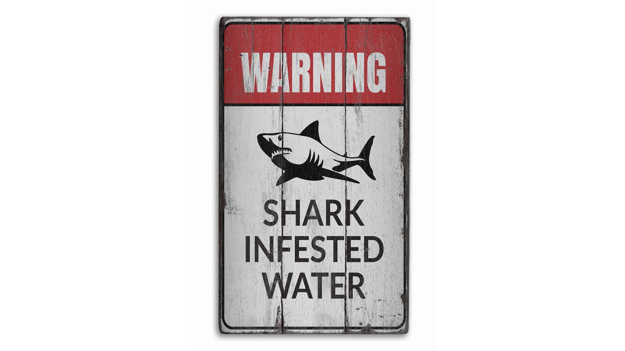 Shark Infested Water Wooden Shark Lover Signs Shark House | Etsy