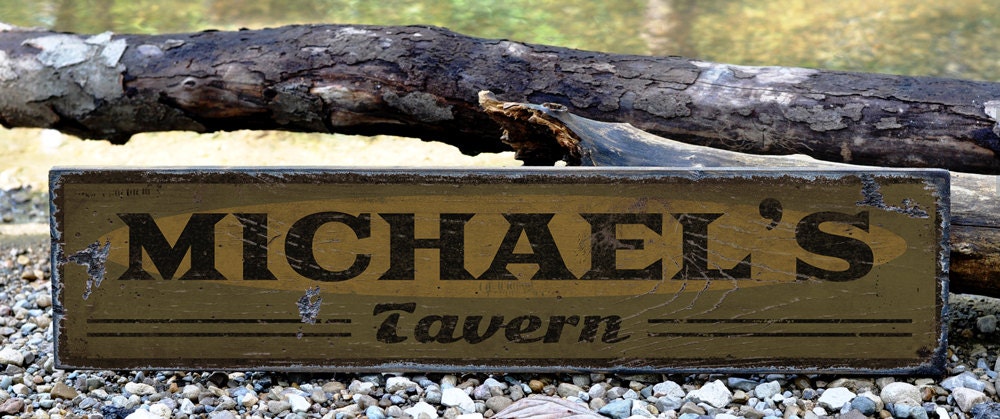 Tavern Sign Pub Sign Wooden Bar Sign Home Bar Sign Bar - Etsy