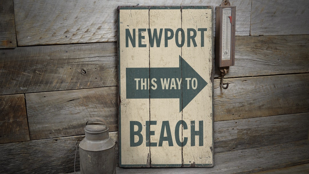 Newport Beach Sign, Wooden Newport Beach Sign, Wood Beach Sign, Wood ...